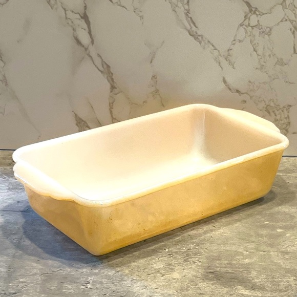 Fire King | Dining | Vintage Fire King Peach Luster Gold Milk Glass ...